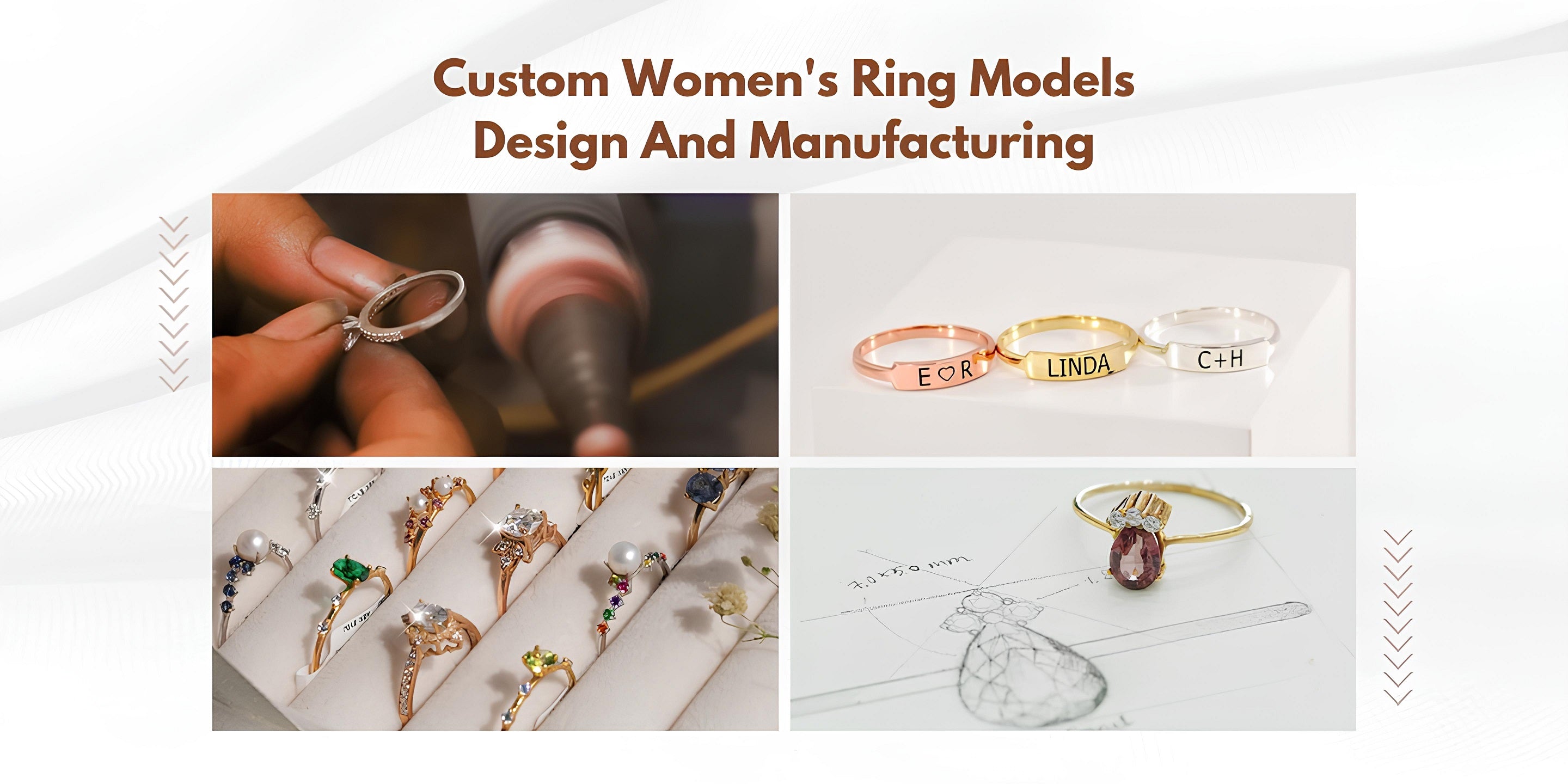 Custom Women's Ring Models Design And Manufacturing - Senyda Jewels